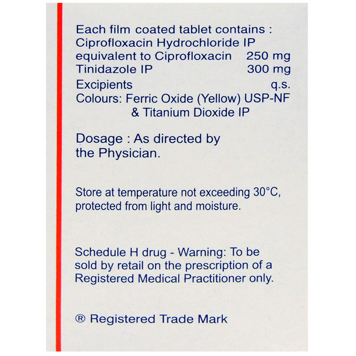 Cifran CT H Tablet | Uses, Side Effects, Price | Apollo Pharmacy