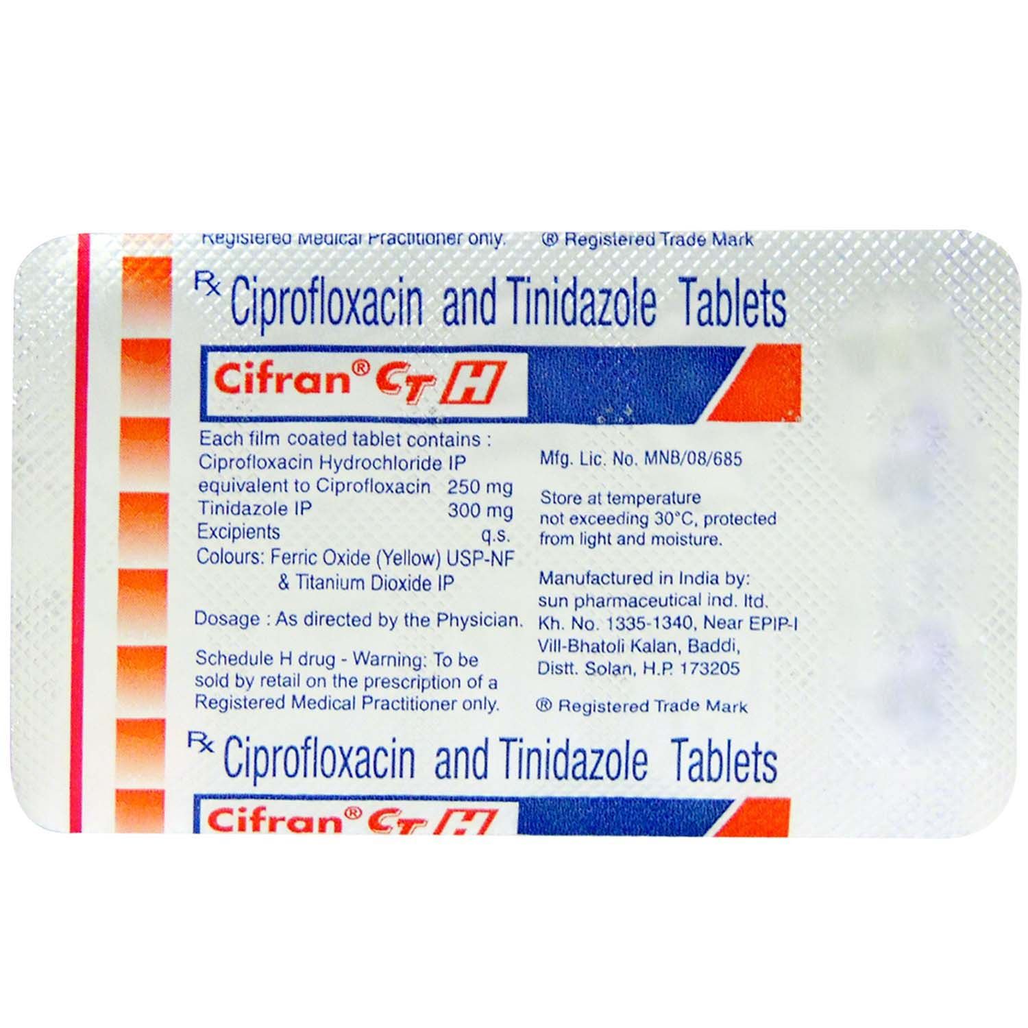 Cifran CT H Tablet 10's Price, Uses, Side Effects, Composition - Apollo ...