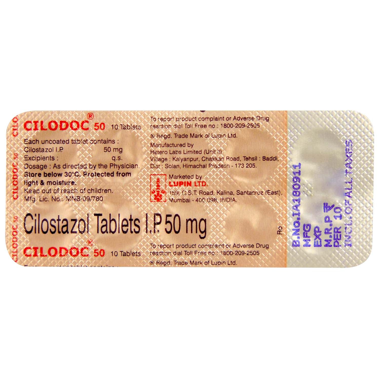 Cilodoc 50 Tablet 10's Price, Uses, Side Effects, Composition - Apollo ...
