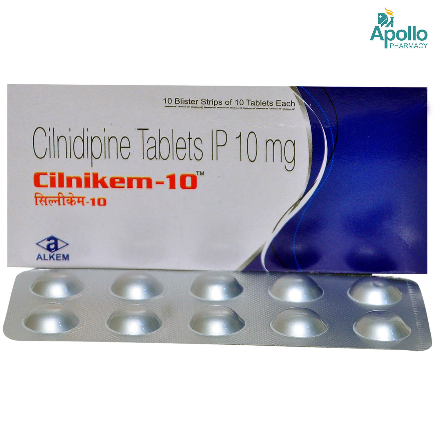 Cilnikem-10 Tablet 10's Price, Uses, Side Effects, Composition - Apollo ...