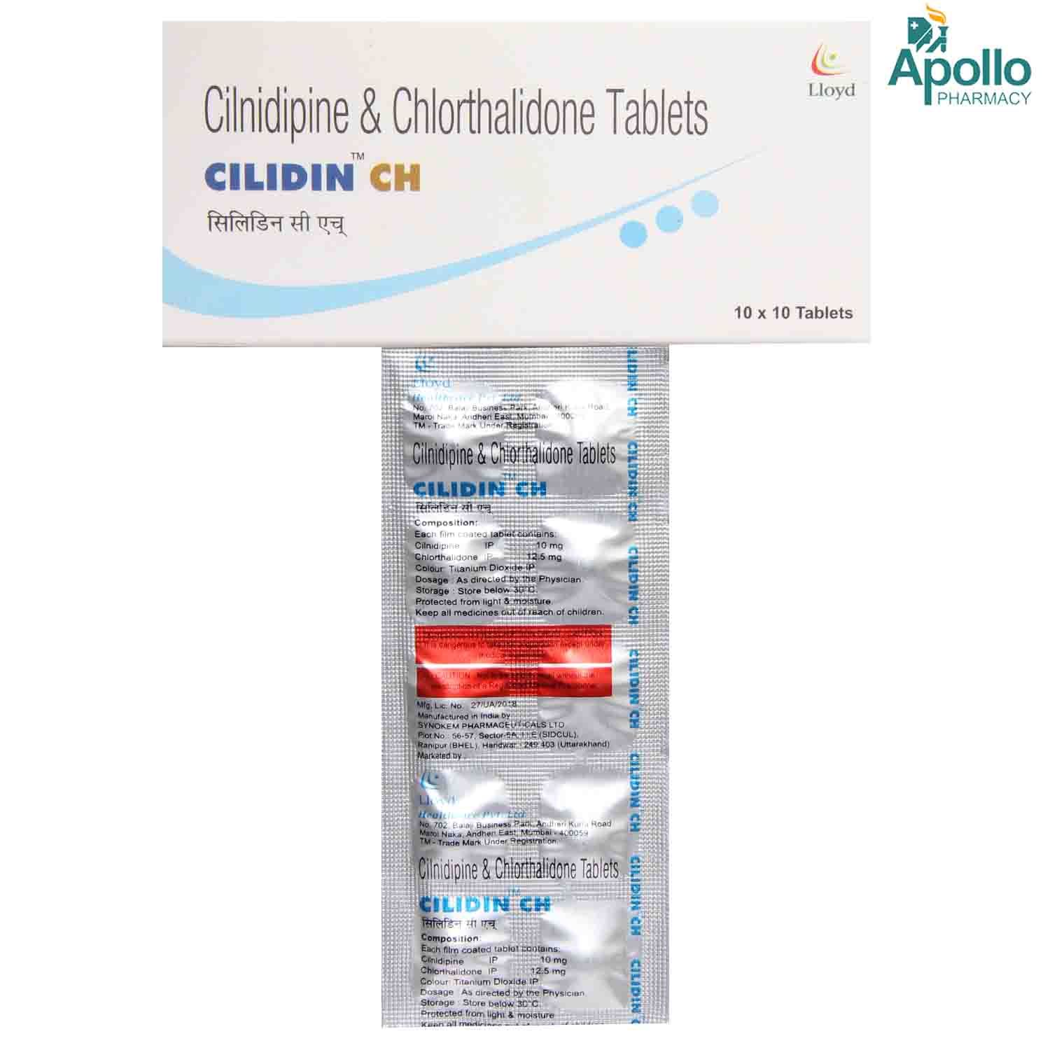 Cilidin CH Tablet | Uses, Side Effects, Price | Apollo Pharmacy