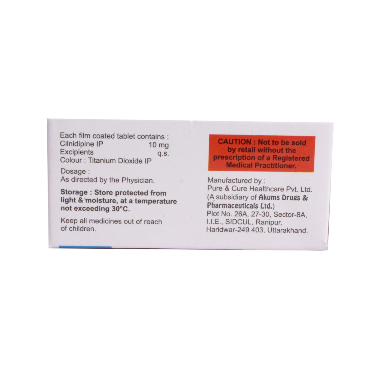 Cilnix 10 Tablet 10's Price, Uses, Side Effects, Composition - Apollo ...