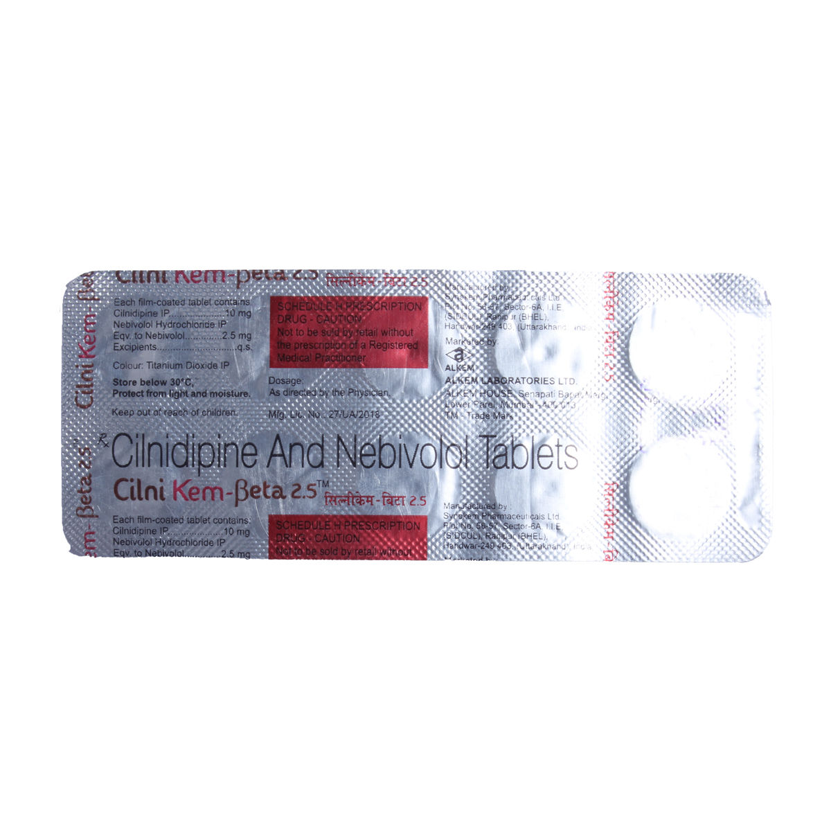 Cilnikem-Beta 2.5 Tablet | Uses, Side Effects, Price | Apollo Pharmacy
