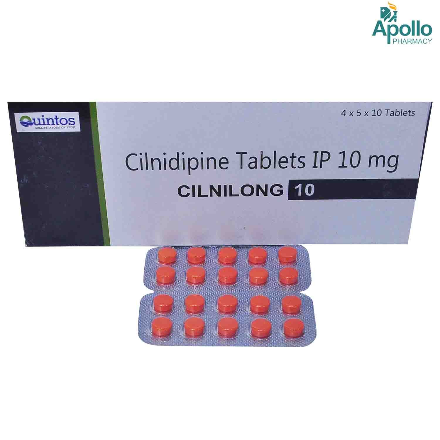 CILNILONG 10MG TABLET 10'S Price, Uses, Side Effects, Composition ...