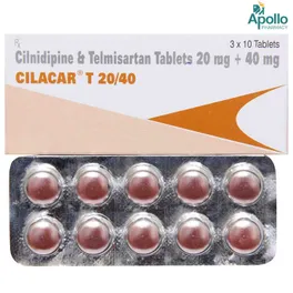Cilacar T 20/40 Tablet | Uses, Side Effects, Price | Apollo Pharmacy