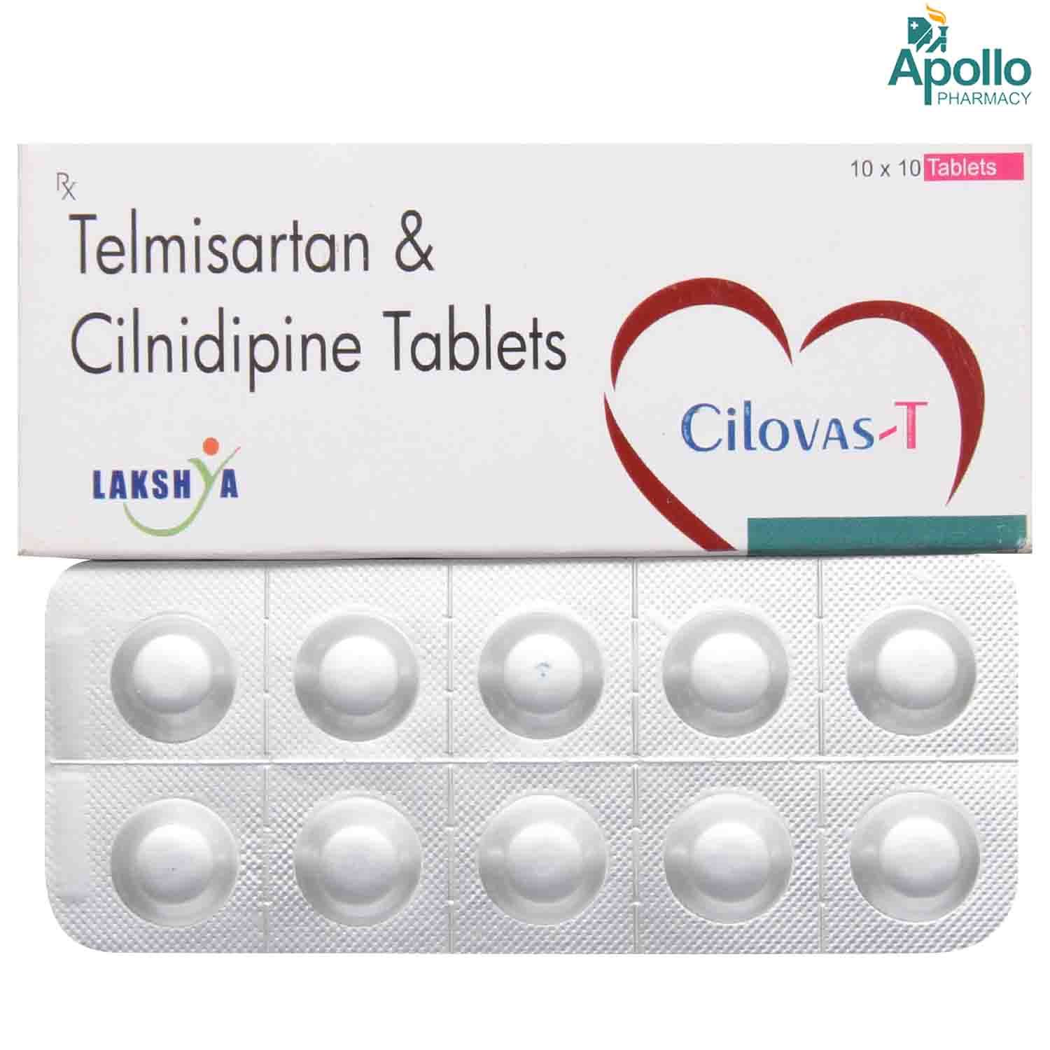 Cilovas T 40/10mg Tablet | Uses, Side Effects, Price | Apollo Pharmacy