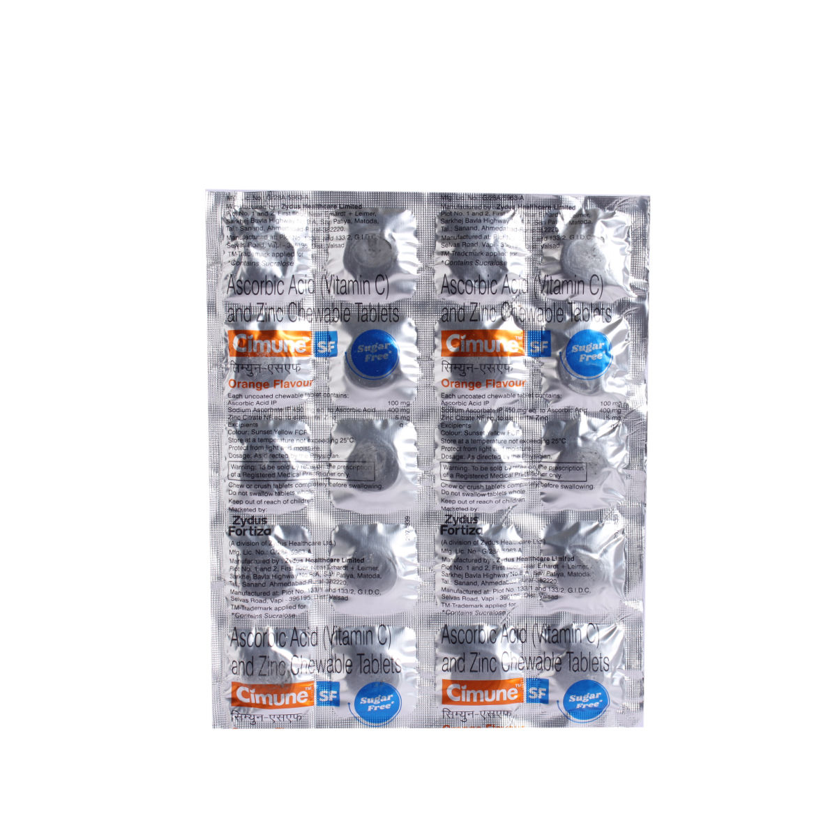Cimune-SF Orange Flavour Tablet 20's Price, Uses, Side Effects ...