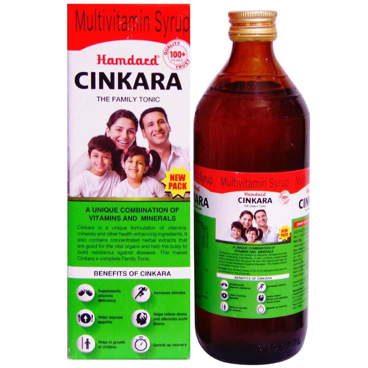 Hamdard Cinkara Syrup 500 ml Price, Uses, Side Effects, Composition ...