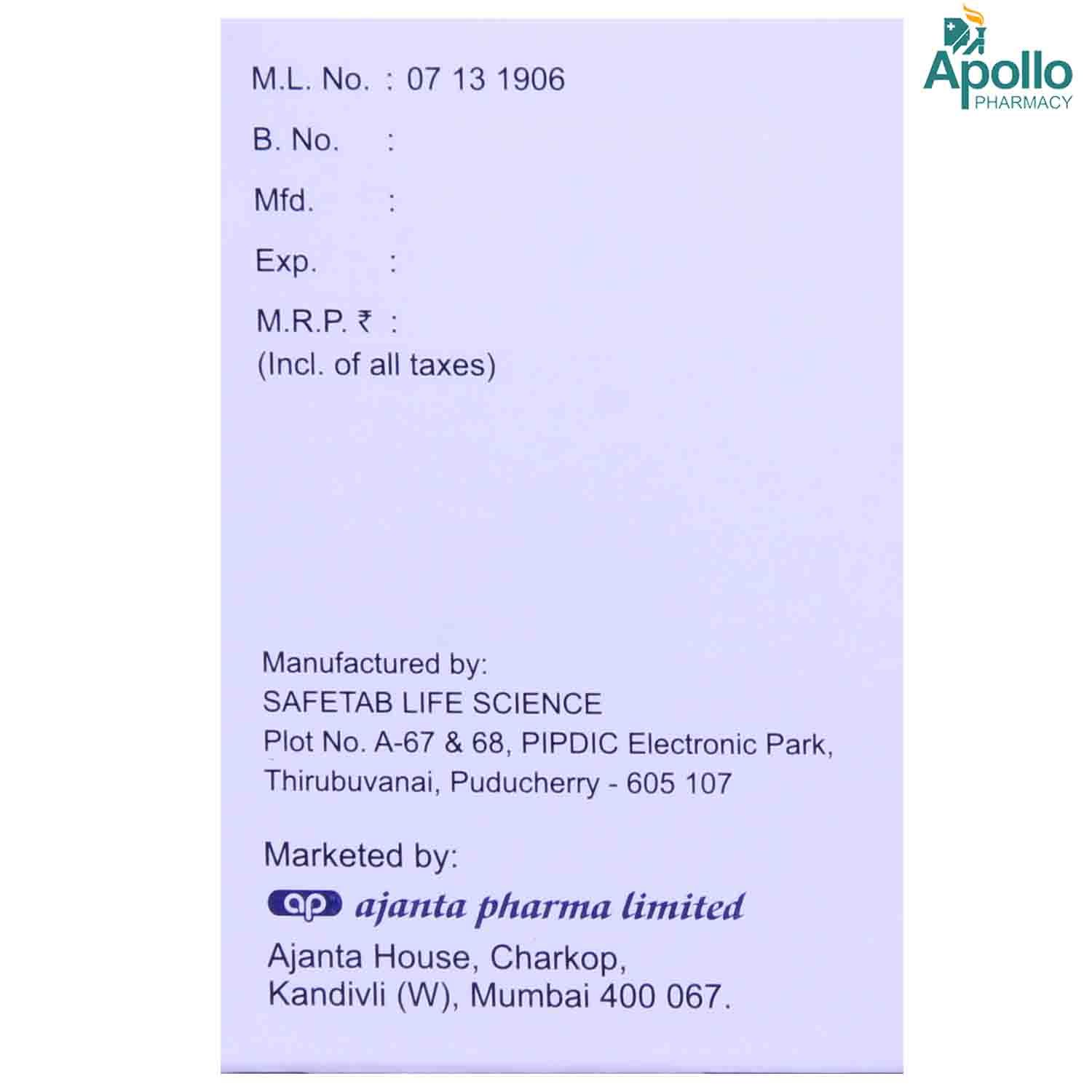 Cinod Beta 10/50mg Tablet 15s Price, Uses, Side Effects, Composition ...