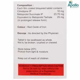 Cinod Beta 10/25 Tablet | Uses, Side Effects, Price | Apollo Pharmacy
