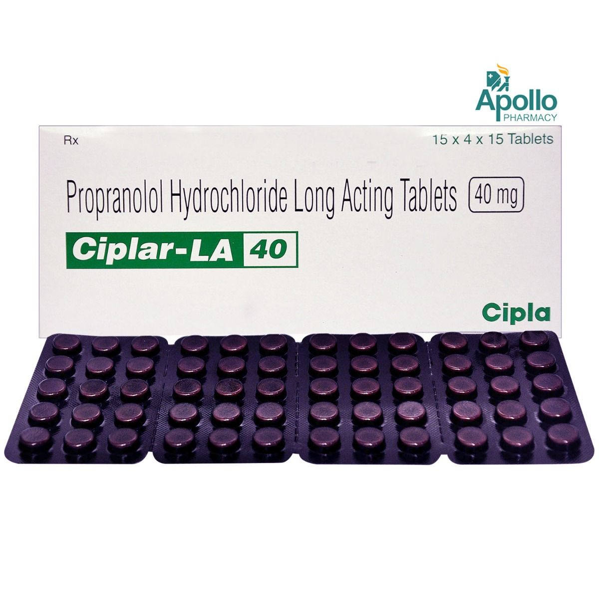 Ciplar-LA 40 Tablet | Uses, Side Effects, Price | Apollo Pharmacy