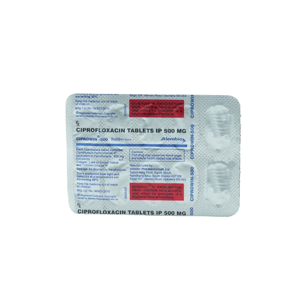 Ciprowin 500 mg Tablet | Uses, Side Effects, Price | Apollo Pharmacy