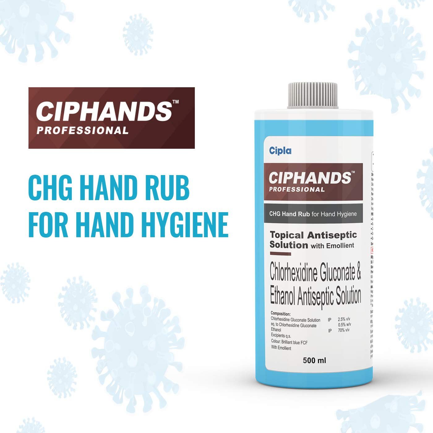 Ciphands Professional Chg Hand Rub Solution 500 ml Price, Uses, Side ...