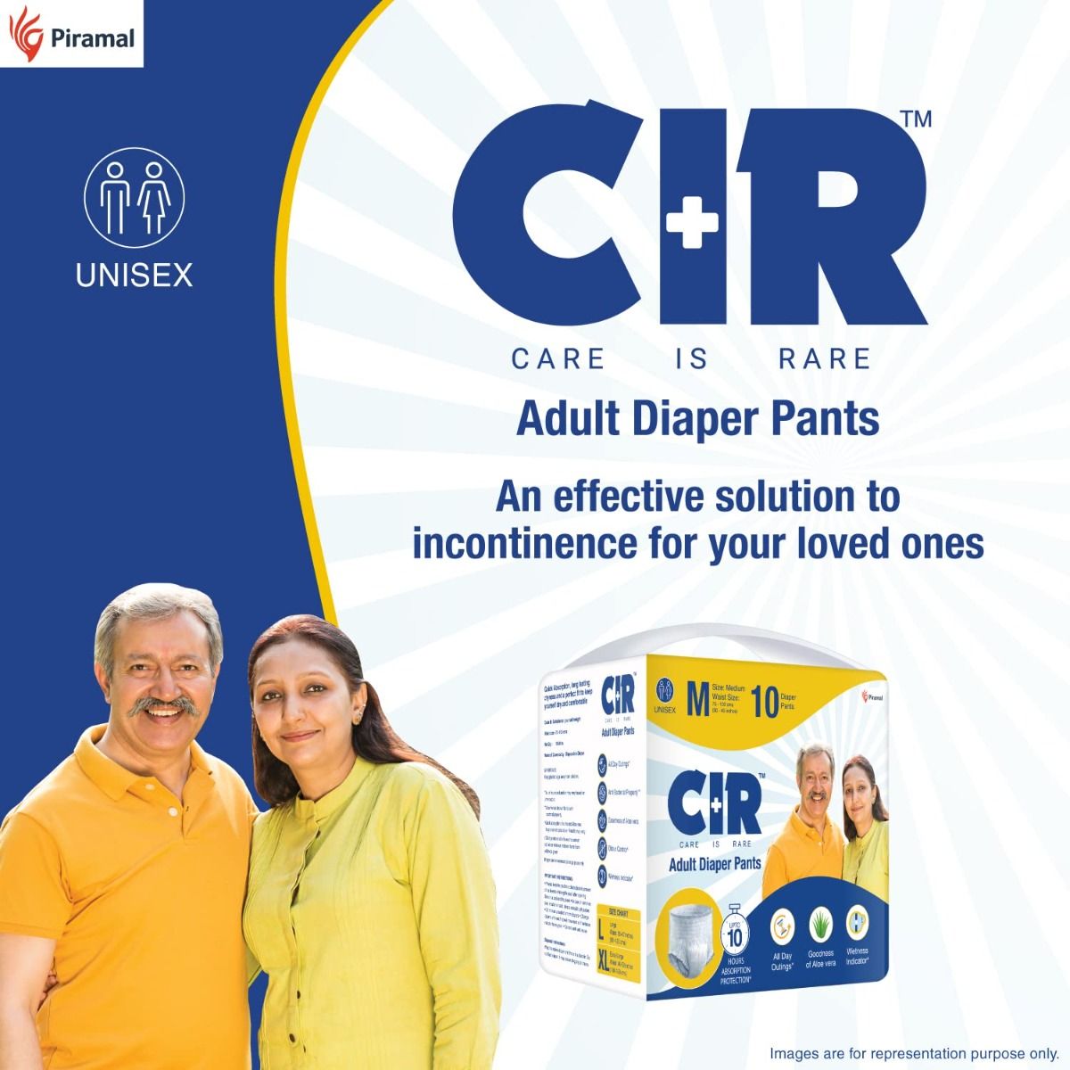 CIR Adult Diaper Pants Medium, 10 Count Price, Uses, Side Effects ...