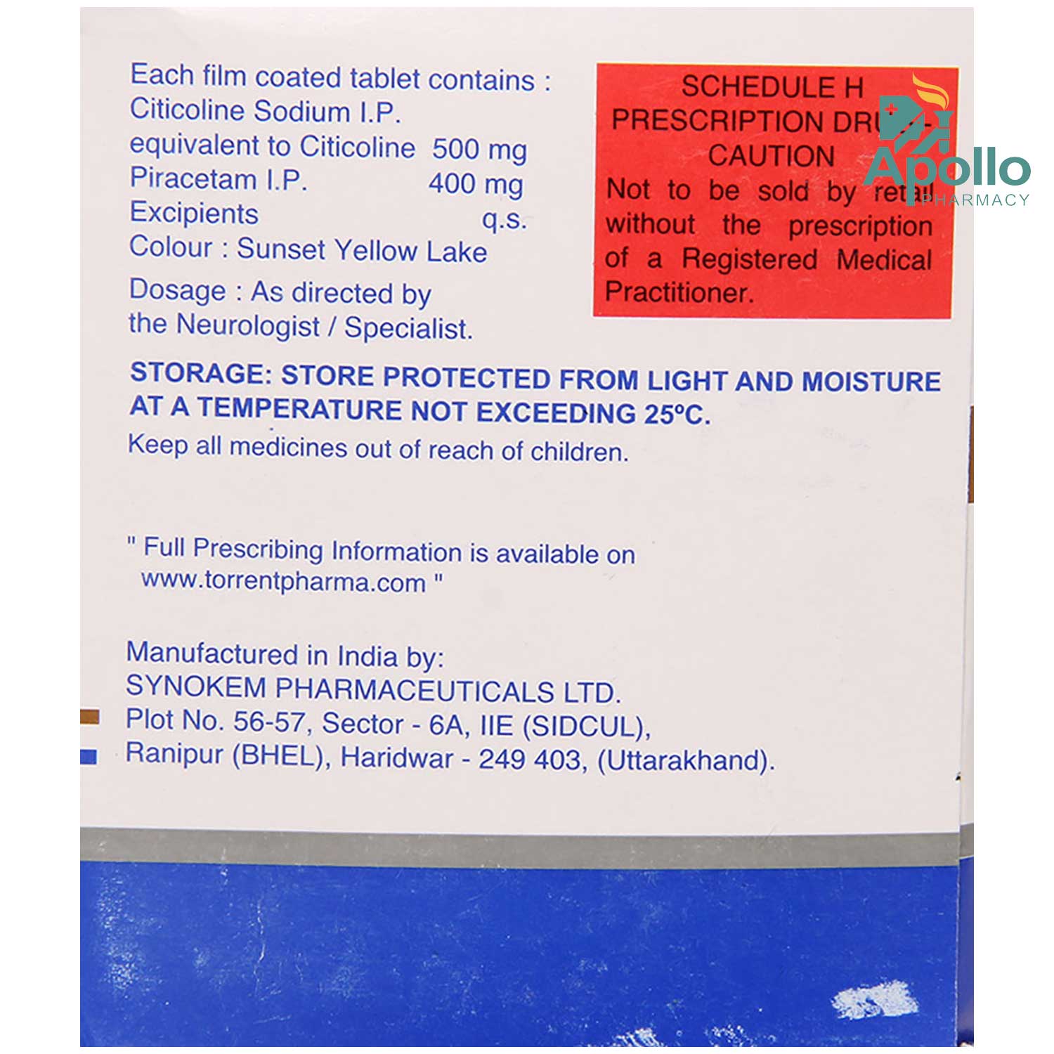 Citilin P Tablet | Uses, Side Effects, Price | Apollo Pharmacy
