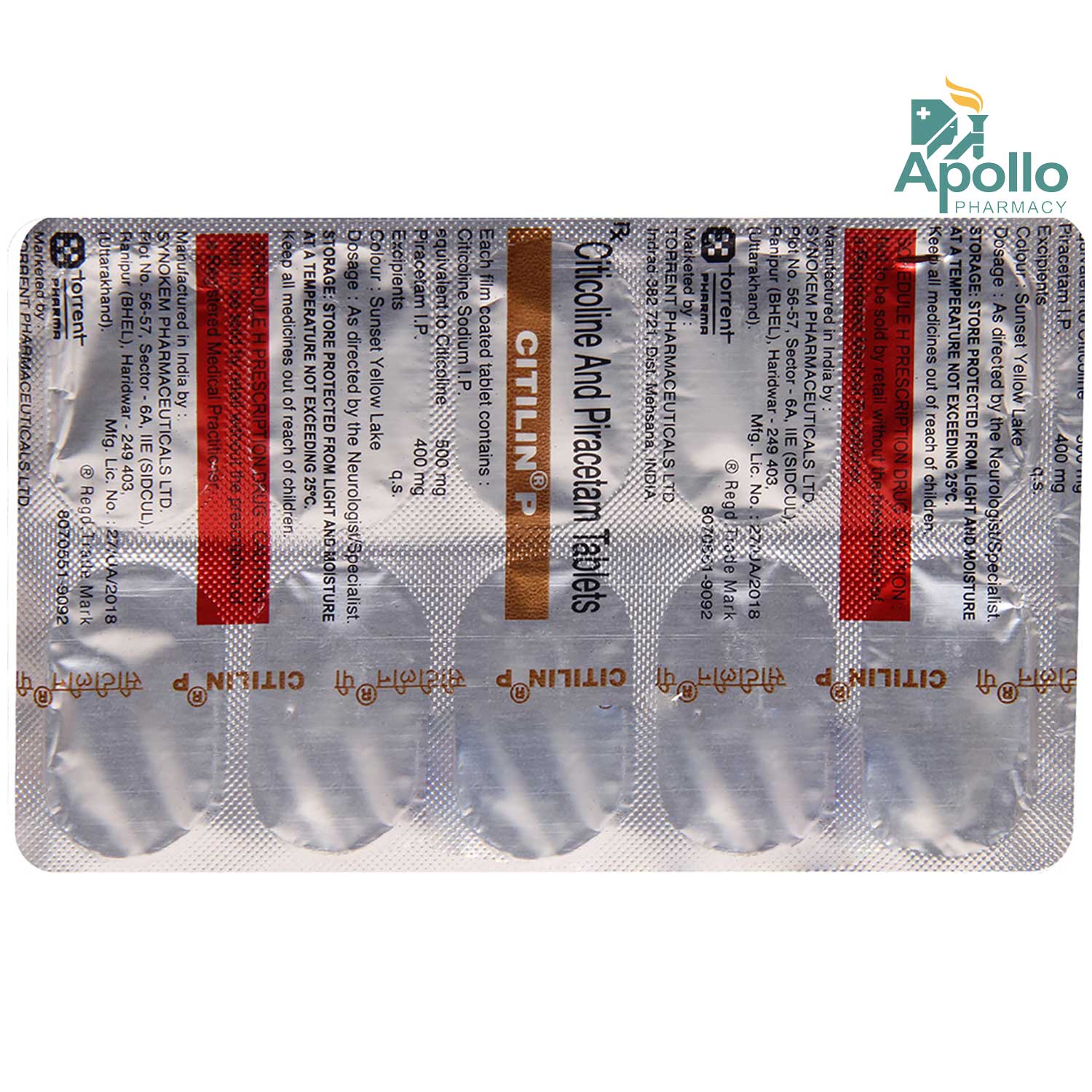 Citilin P Tablet | Uses, Side Effects, Price | Apollo Pharmacy