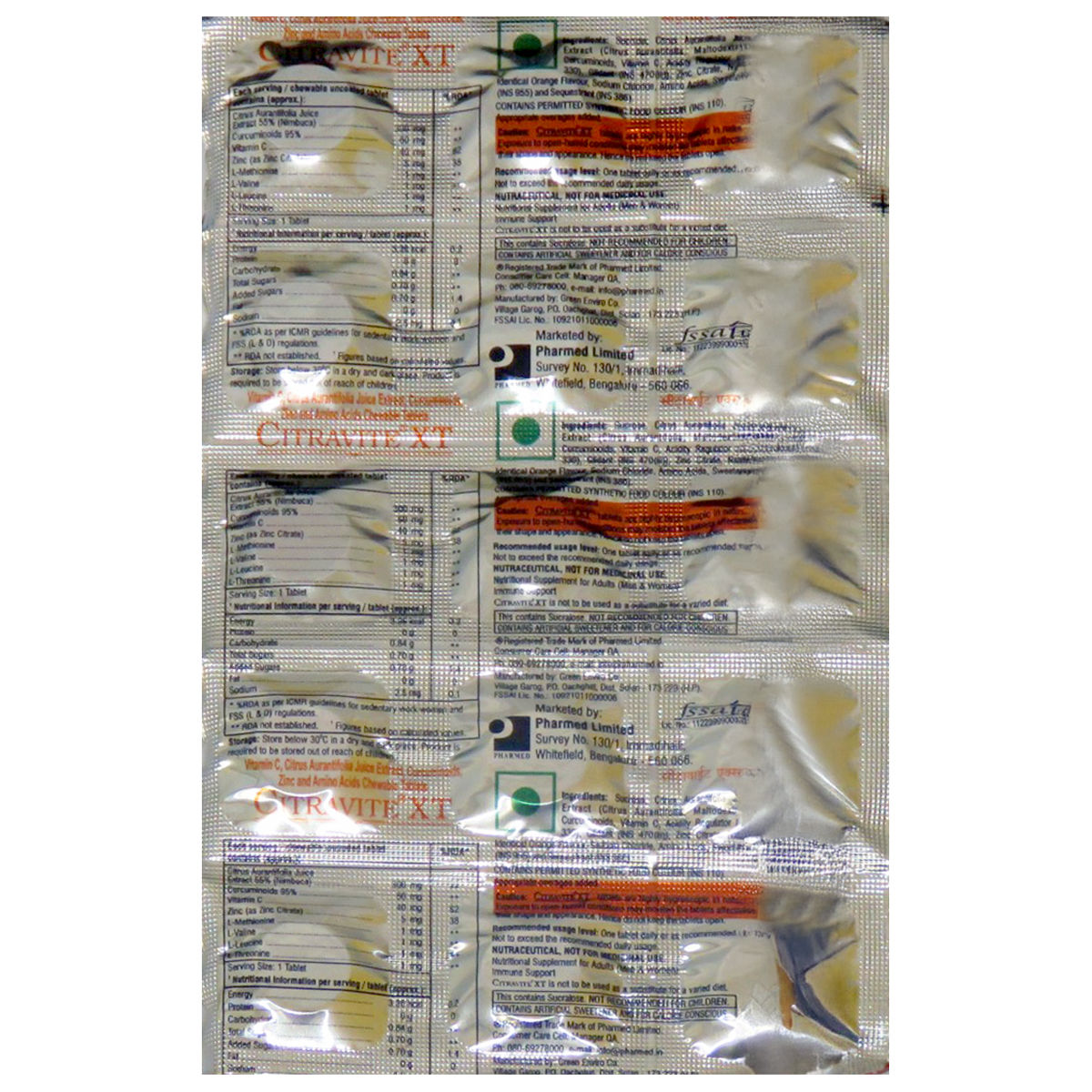 Citravite XT Orange Chewable Tablet 15's | Uses, Side Effects, Price ...