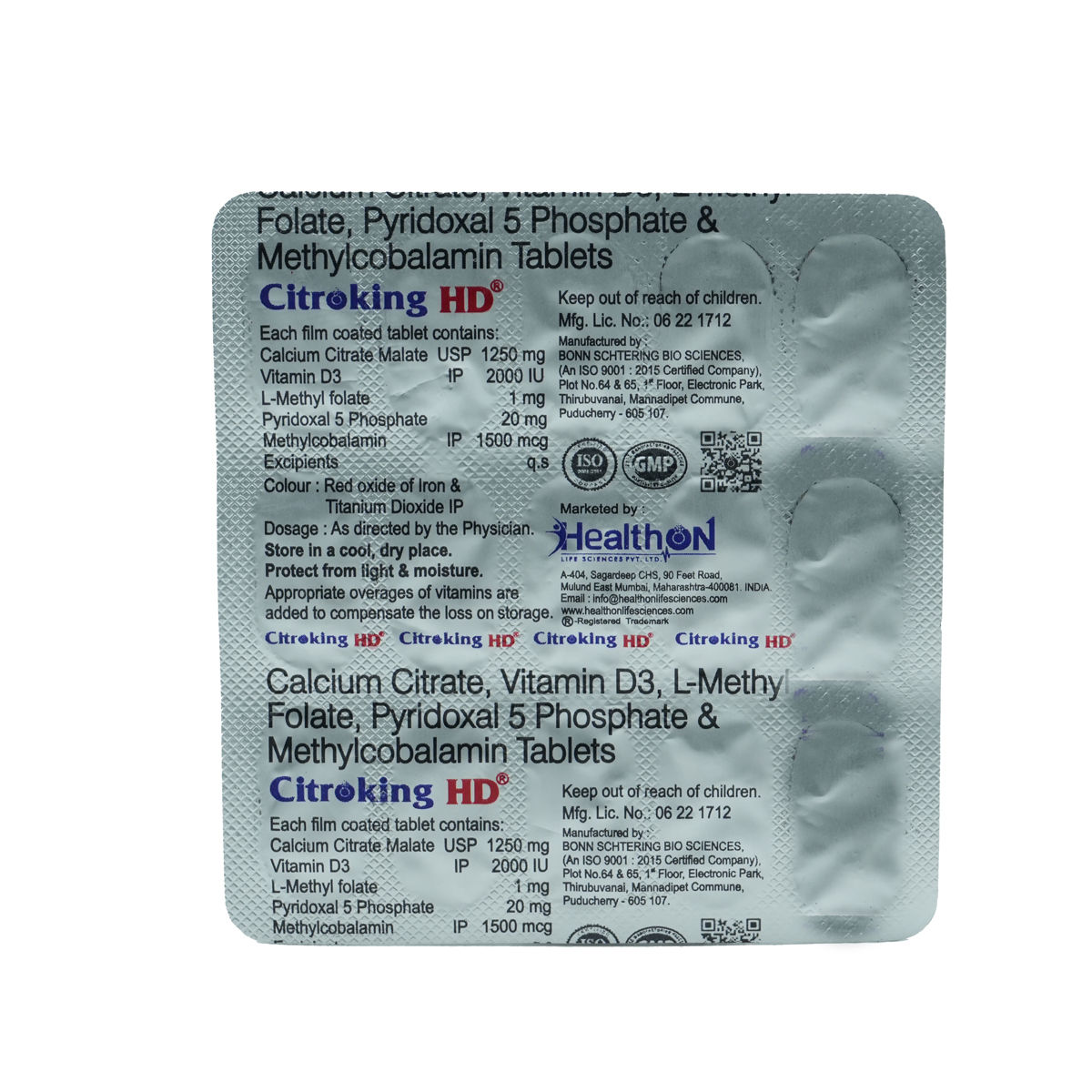 Citroking HD Tablet 15's Price, Uses, Side Effects, Composition ...