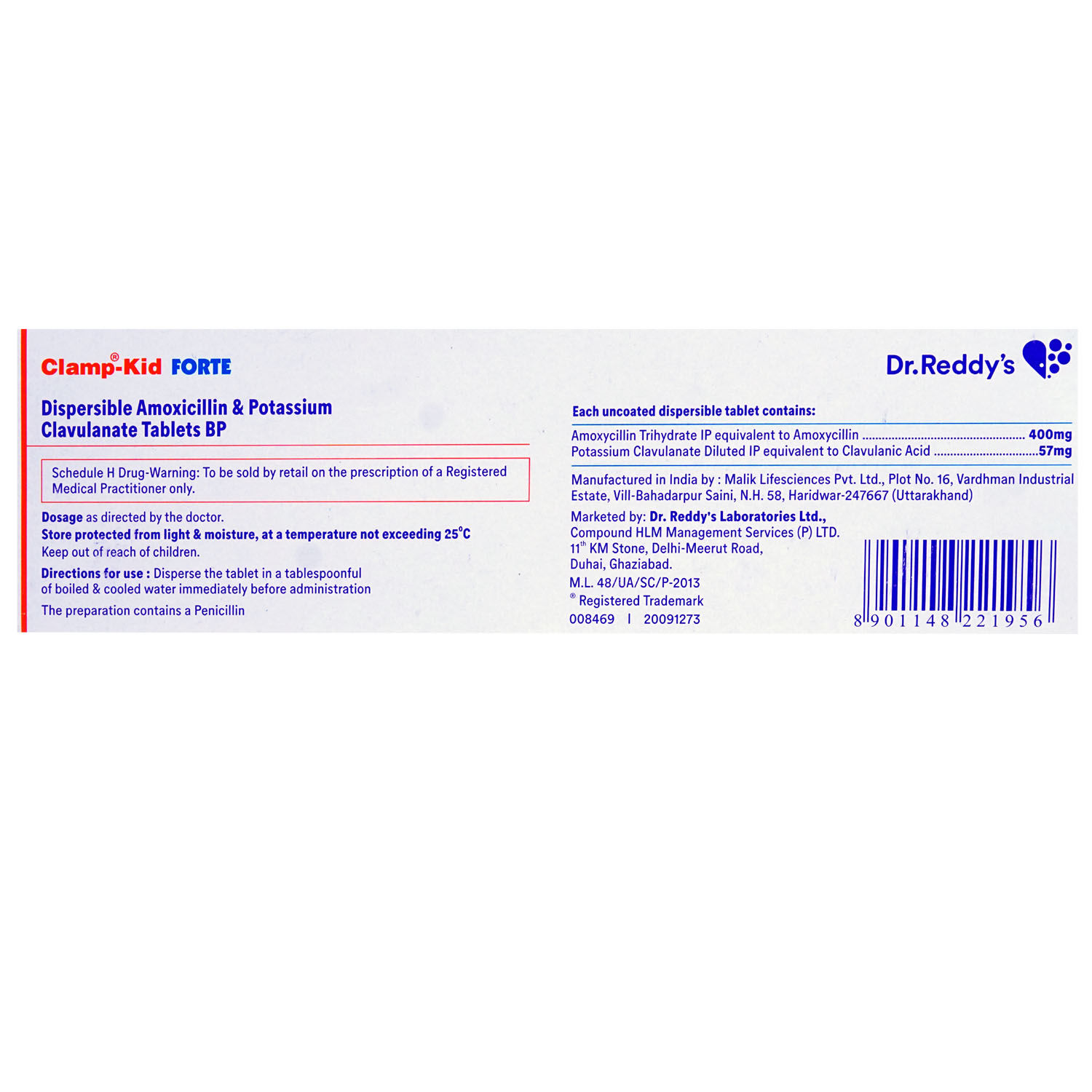 Clamp-Kid Forte Tablet | Uses, Side Effects, Price | Apollo Pharmacy