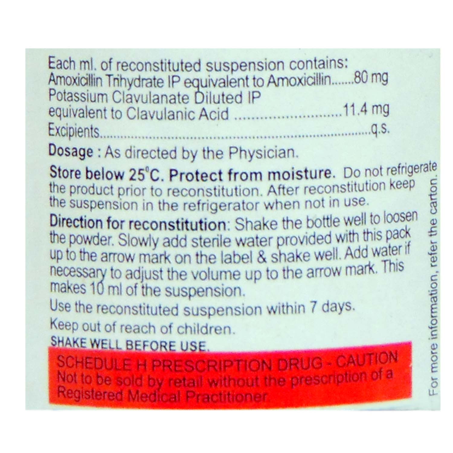 Clavam Drops 10 ml Price, Uses, Side Effects, Composition - Apollo Pharmacy