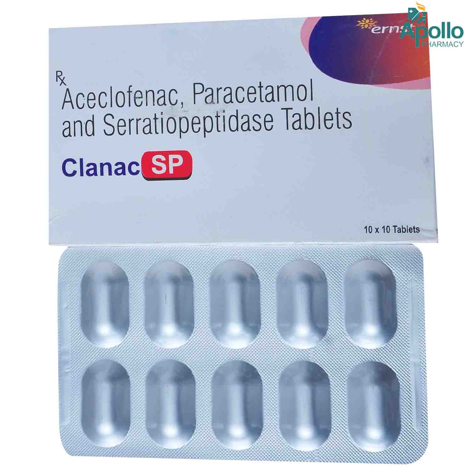 Clanac Sp Tablet | Uses, Side Effects, Price | Apollo Pharmacy