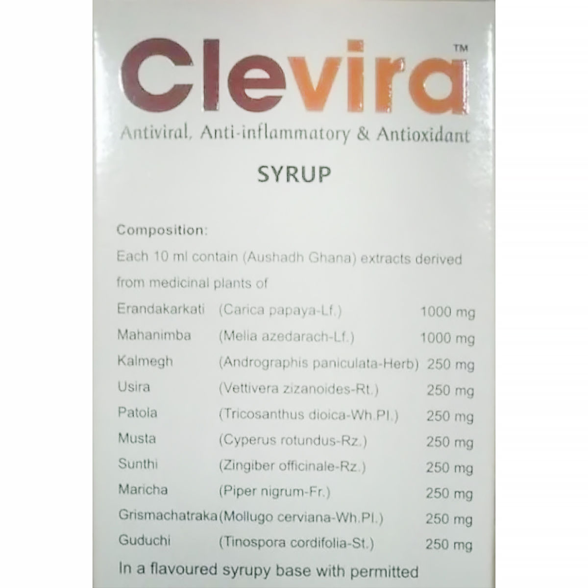 Apex Clevira Syrup, 200 ml Price, Uses, Side Effects, Composition ...