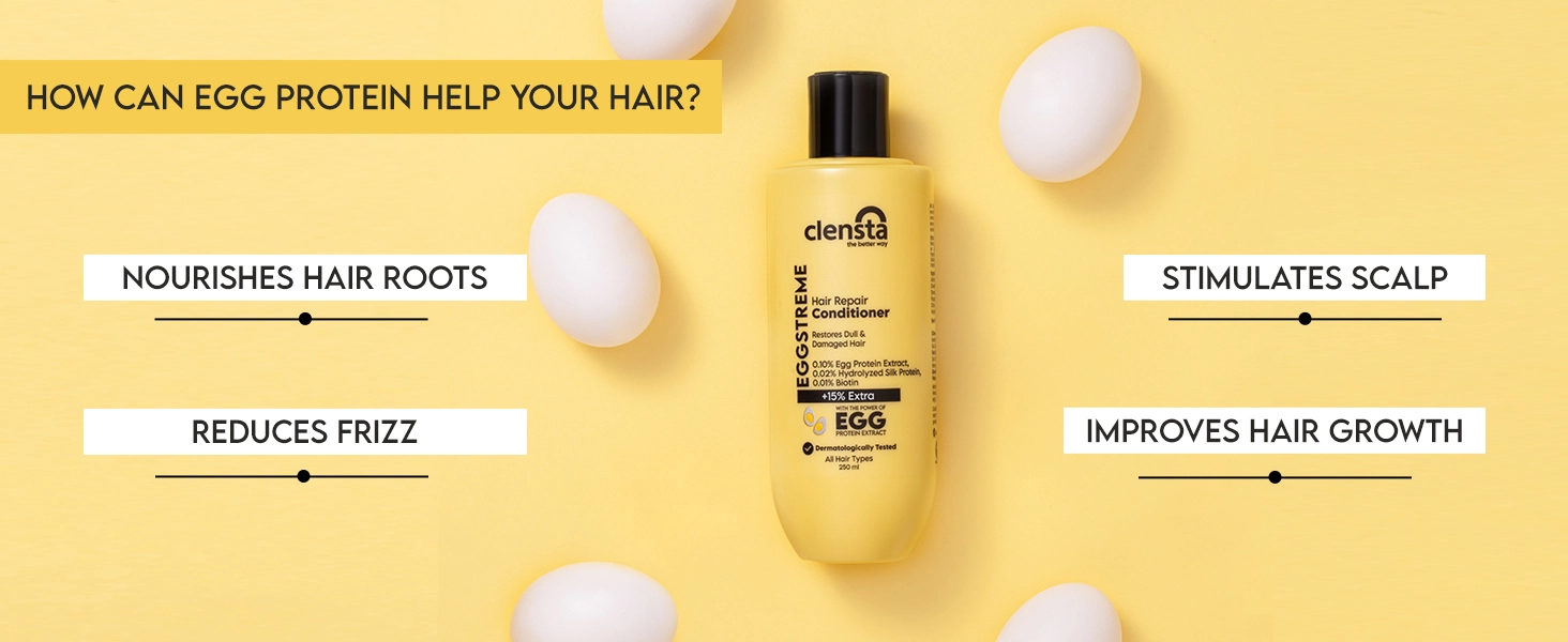 Clensta Eggstreme Hair Conditioner, 250 ml | Uses, Benefits, Price ...