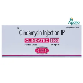 Clindatec 600 mg Injection 4 ml | Uses, Side Effects, Price | Apollo ...