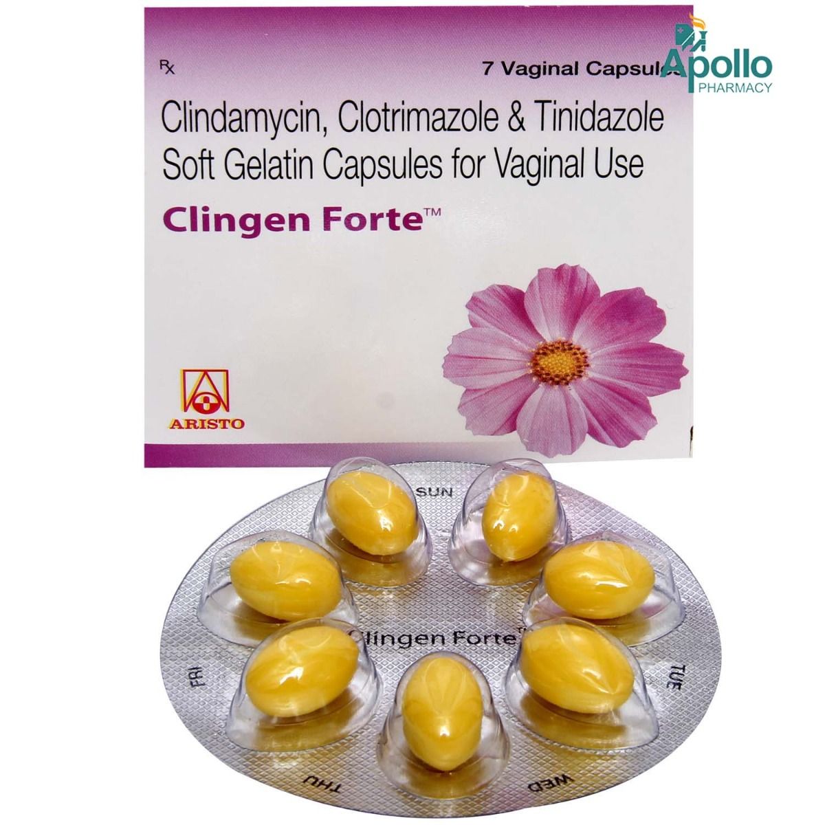 Clingen Forte Vaginal Capsule 7's Price, Uses, Side Effects ...