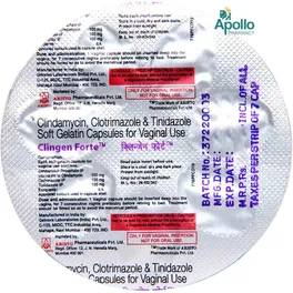 Clingen Forte Vaginal Capsule | Uses, Side Effects, Price | Apollo Pharmacy