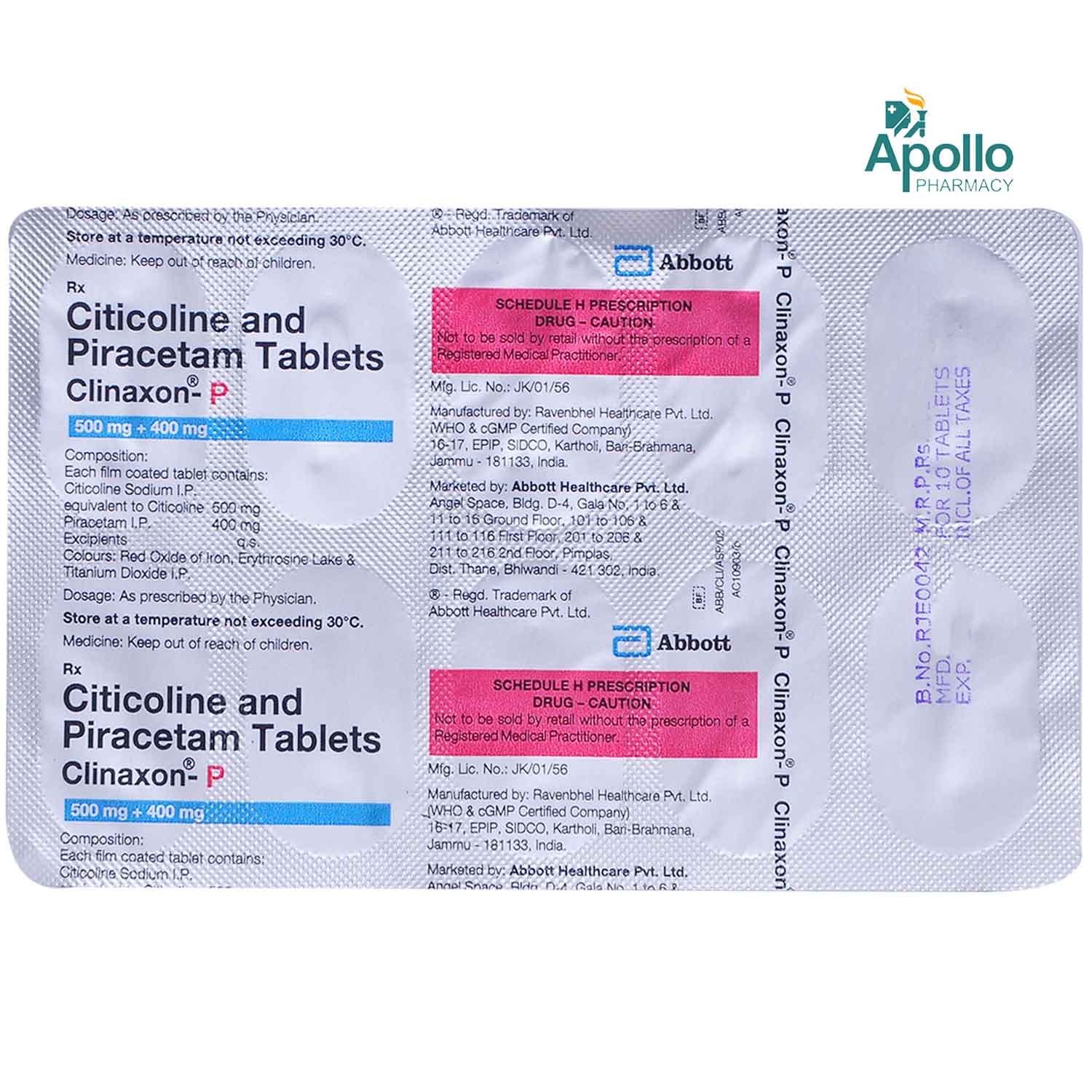 Clinaxon-P Tablet 10's Price, Uses, Side Effects, Composition - Apollo ...