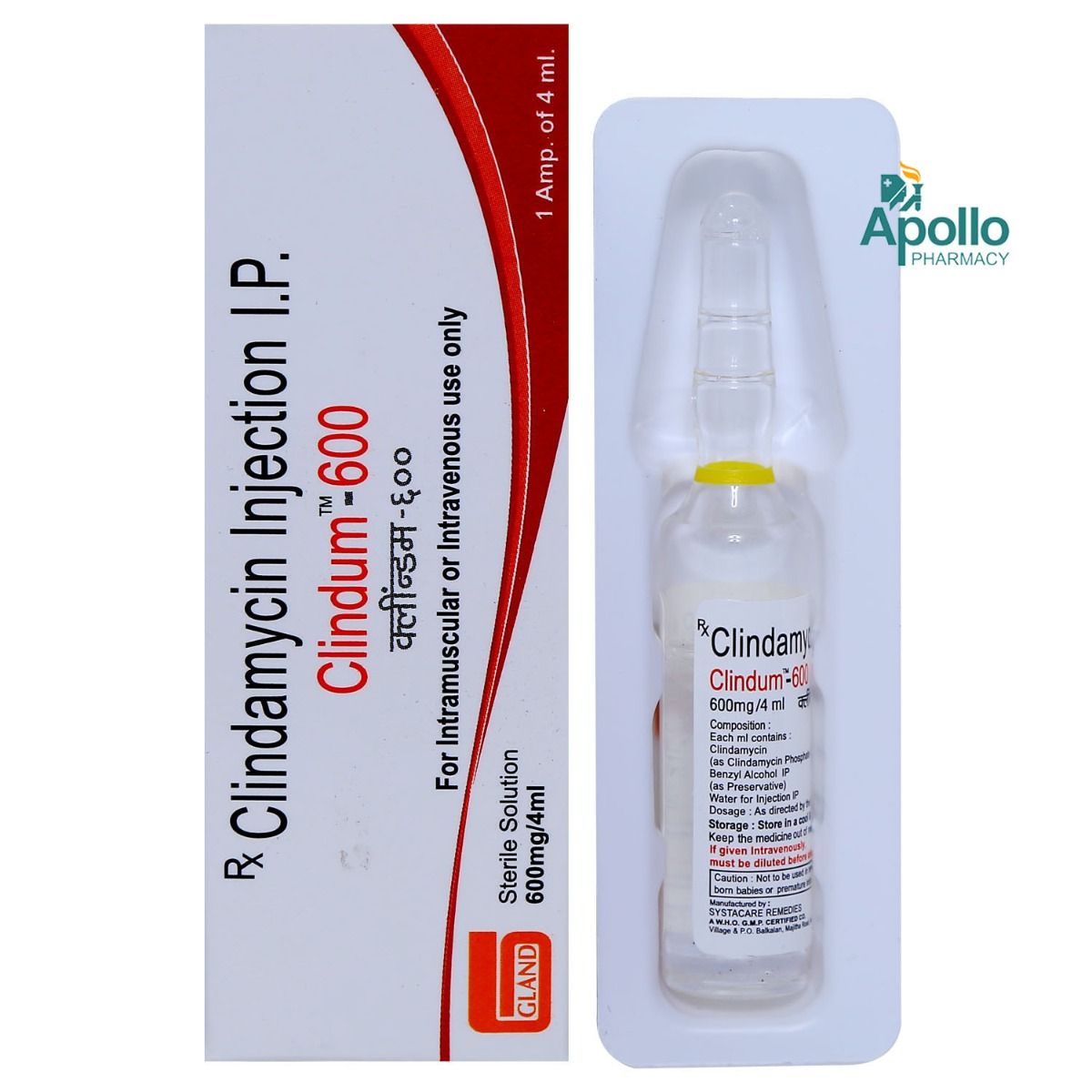 Clindum 600mg Injection 4ml Price, Uses, Side Effects, Composition ...