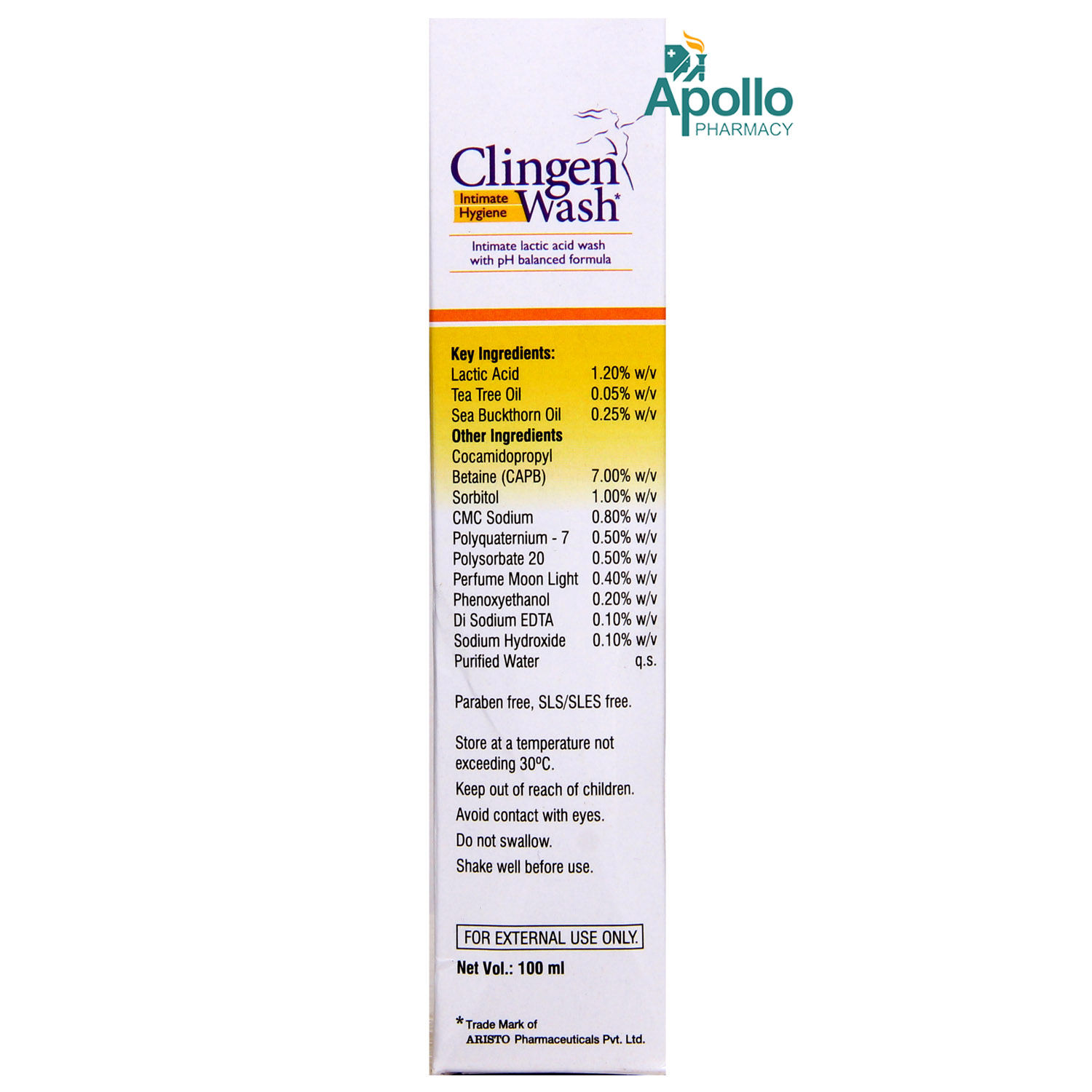 Clingen Wash 100 ml Price, Uses, Side Effects, Composition - Apollo ...
