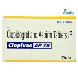 Clopivas AP 75 Tablet | Uses, Side Effects, Price | Apollo Pharmacy