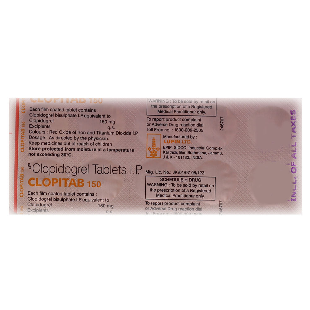 Clopitab 150 Tablet | Uses, Side Effects, Price | Apollo Pharmacy
