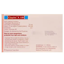 Clopilet A 150 Capsule | Uses, Side Effects, Price | Apollo Pharmacy