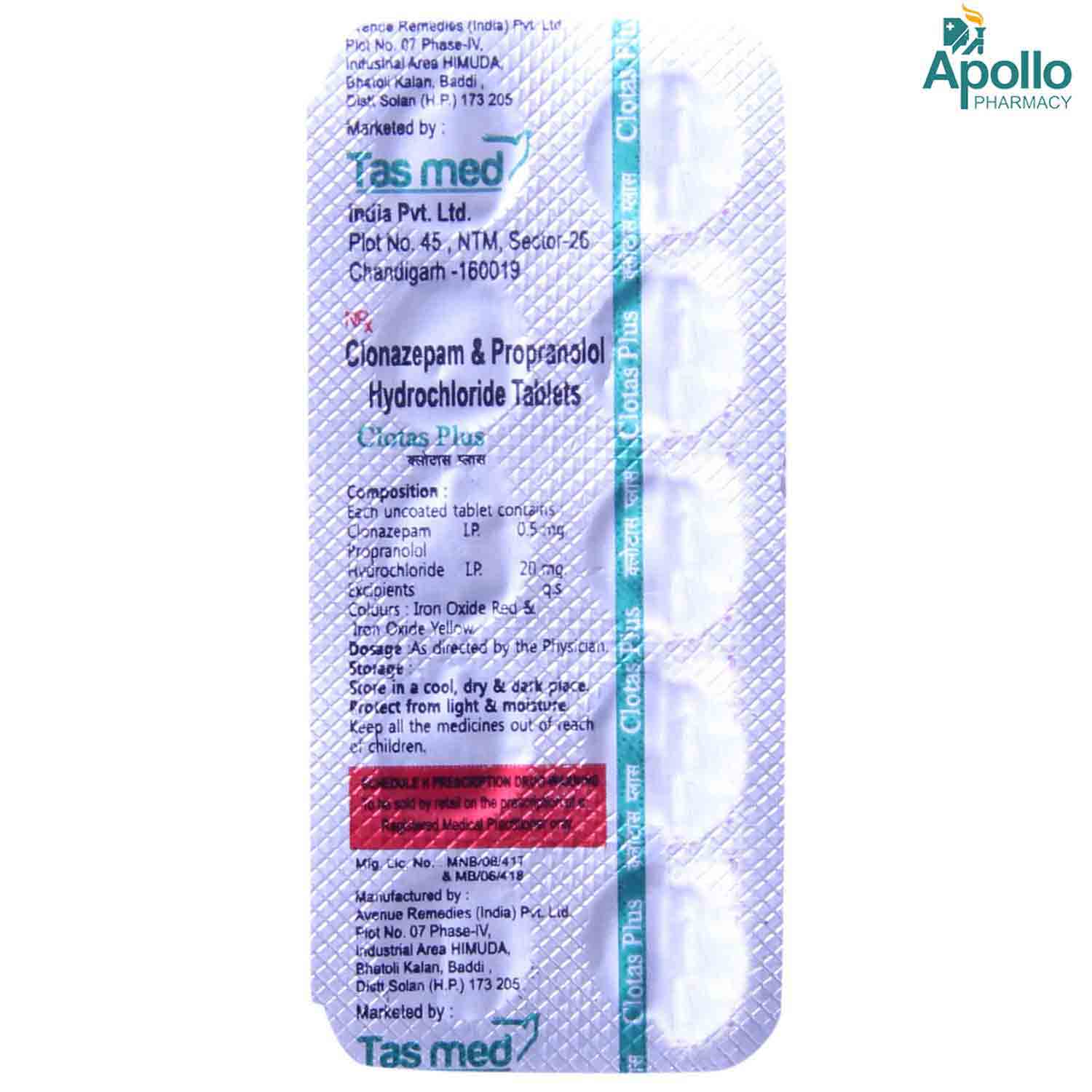 Clotas Plus Tablet 10's Price, Uses, Side Effects, Composition - Apollo ...