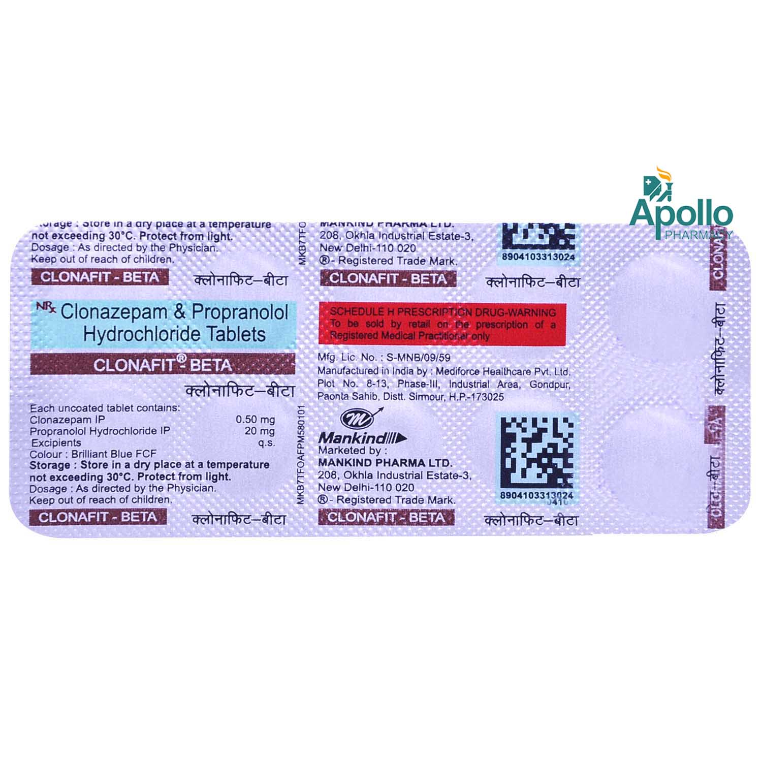 Clonafit Beta Tablet | Uses, Side Effects, Price | Apollo Pharmacy