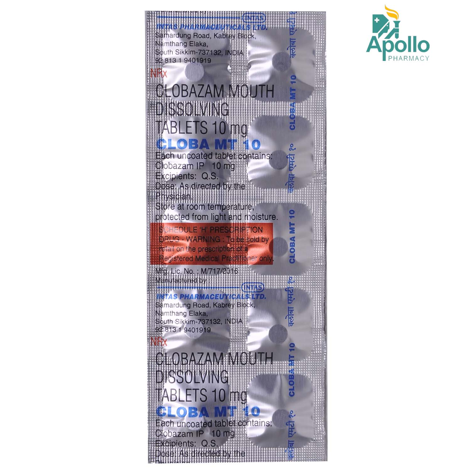 CLOBA MT 10MG TABLET Price, Uses, Side Effects, Composition - Apollo ...