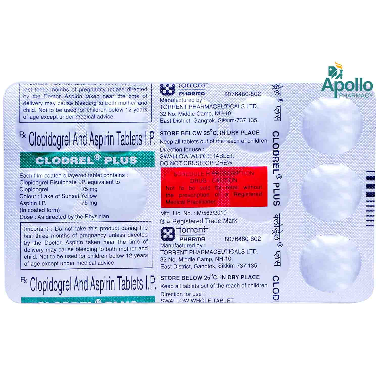 Clodrel Plus Tablet 15's Price, Uses, Side Effects, Composition ...