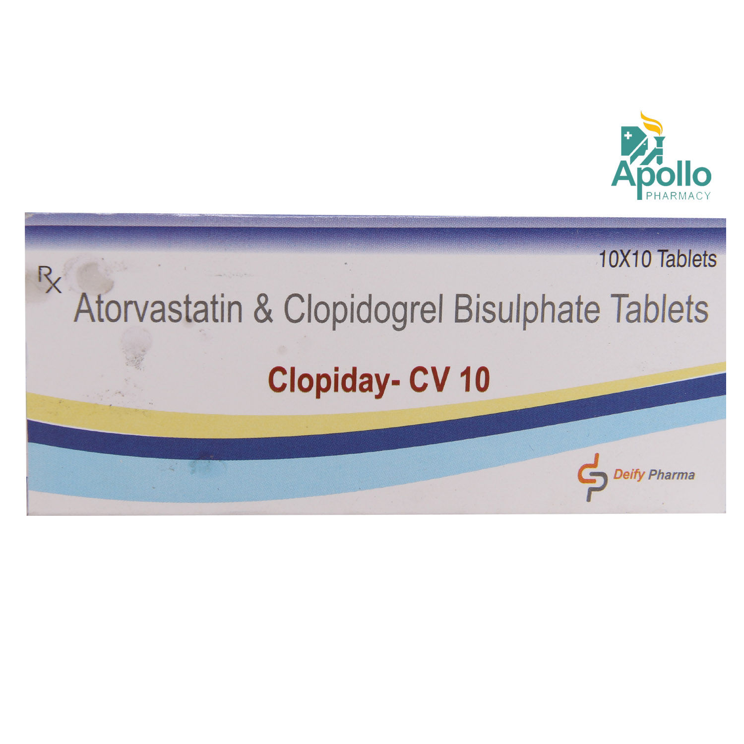 Clopiday CV 10 Tablet | Uses, Side Effects, Price | Apollo Pharmacy