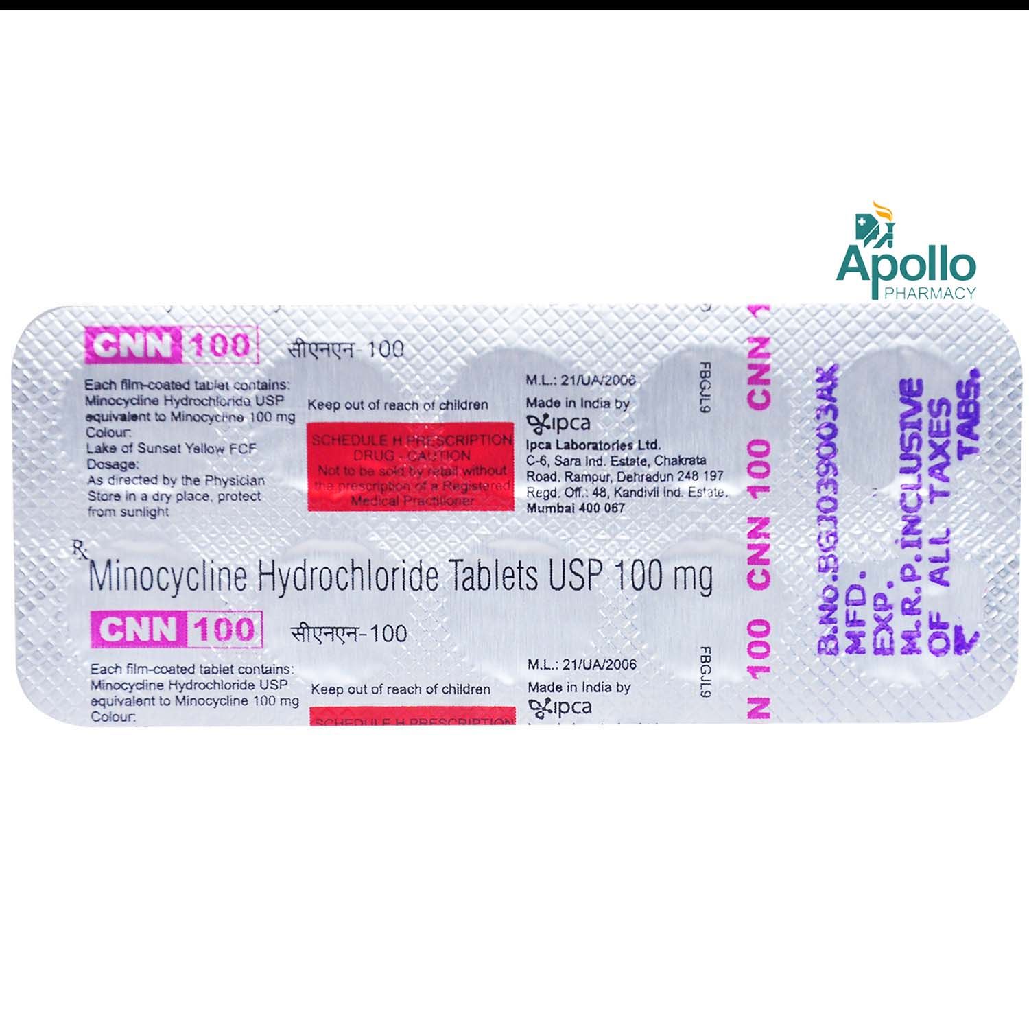 CNN 100 Tablet | Uses, Side Effects, Price | Apollo Pharmacy