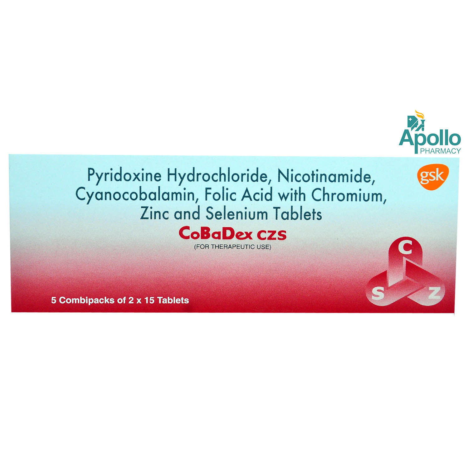 Cobadex CZS Tablet 15's Price, Uses, Side Effects, Composition - Apollo ...