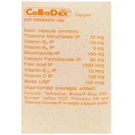 Cobadex Forte Capsule | Uses, Side Effects, Price | Apollo Pharmacy