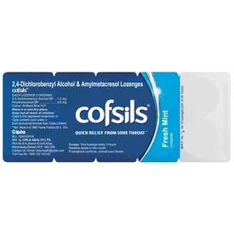 Buy Cofsils Fresh Mint Flavour, 10 Lozenges | 19 Minutes Delivery ...