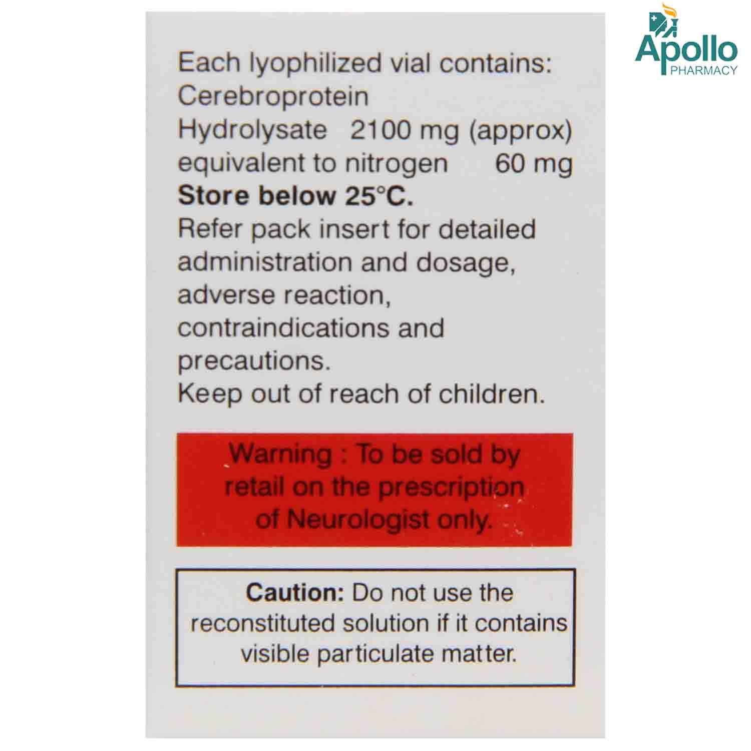 Cognistar 60 Injection Price, Uses, Side Effects, Composition - Apollo ...