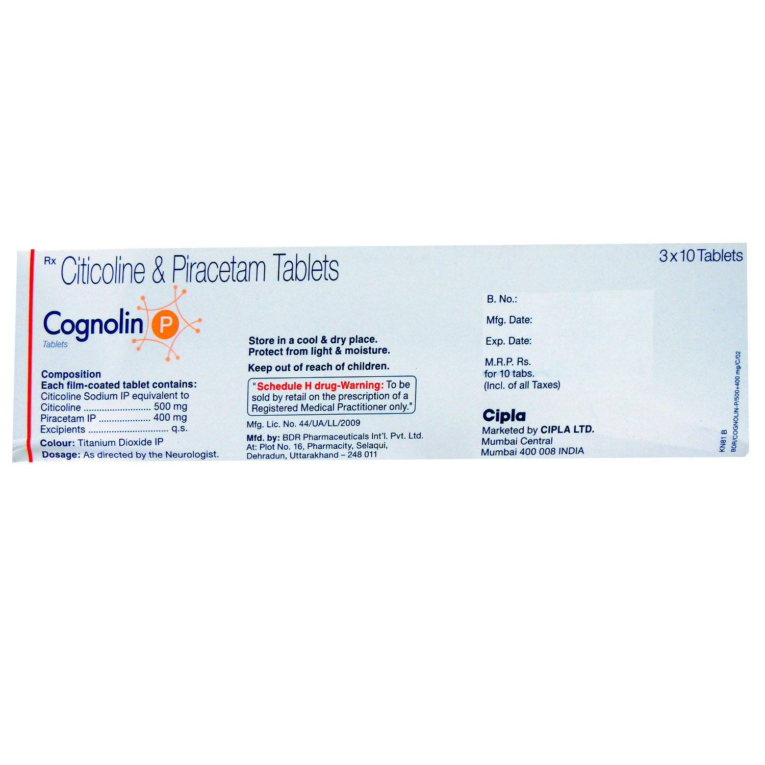 Cognolin P Tablet 10's Price, Uses, Side Effects, Composition - Apollo ...