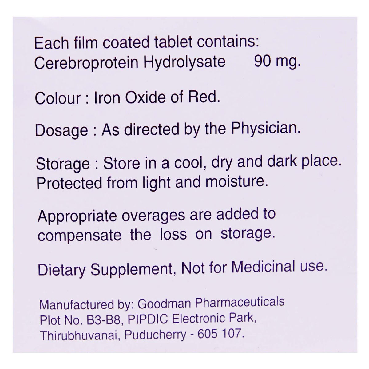 Cognifast Tablet 10's Price, Uses, Side Effects, Composition - Apollo ...