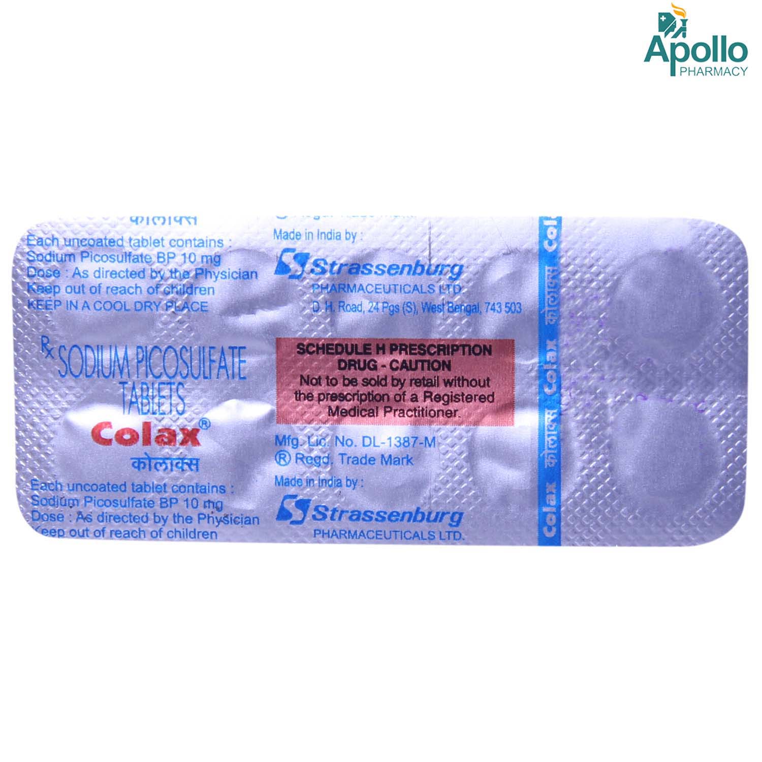 Colax Tablet 10's Price, Uses, Side Effects, Composition - Apollo Pharmacy