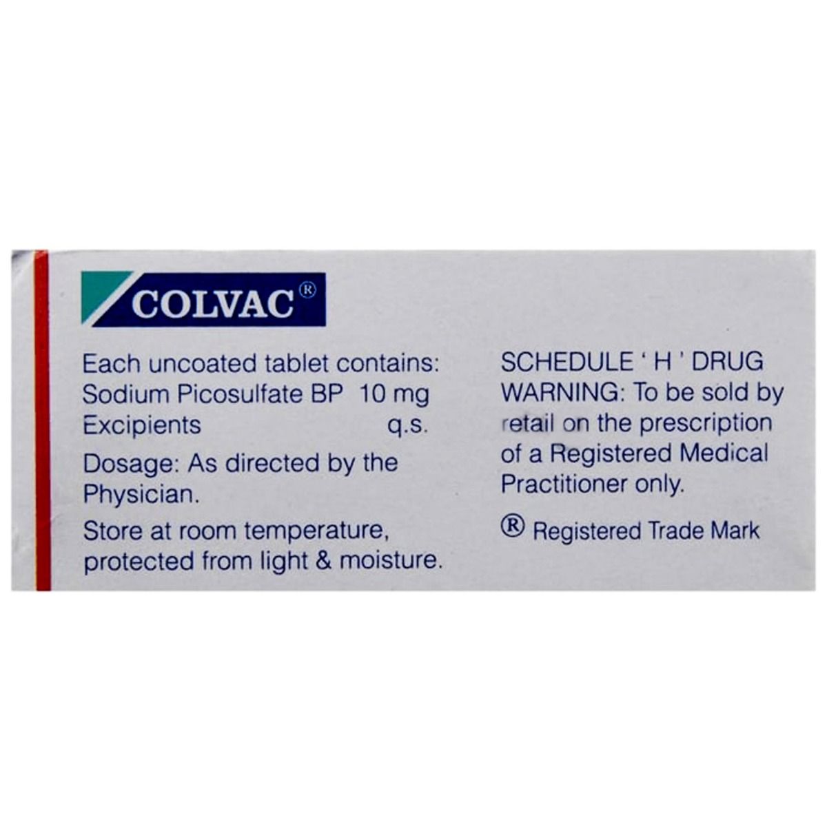 Colvac Tablet 10's Price, Uses, Side Effects, Composition - Apollo Pharmacy